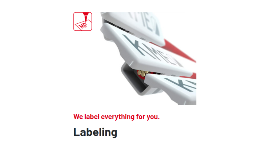 laser labeling system mp-LM 1M – LOGISTICS & AUTOMATION Hamburg