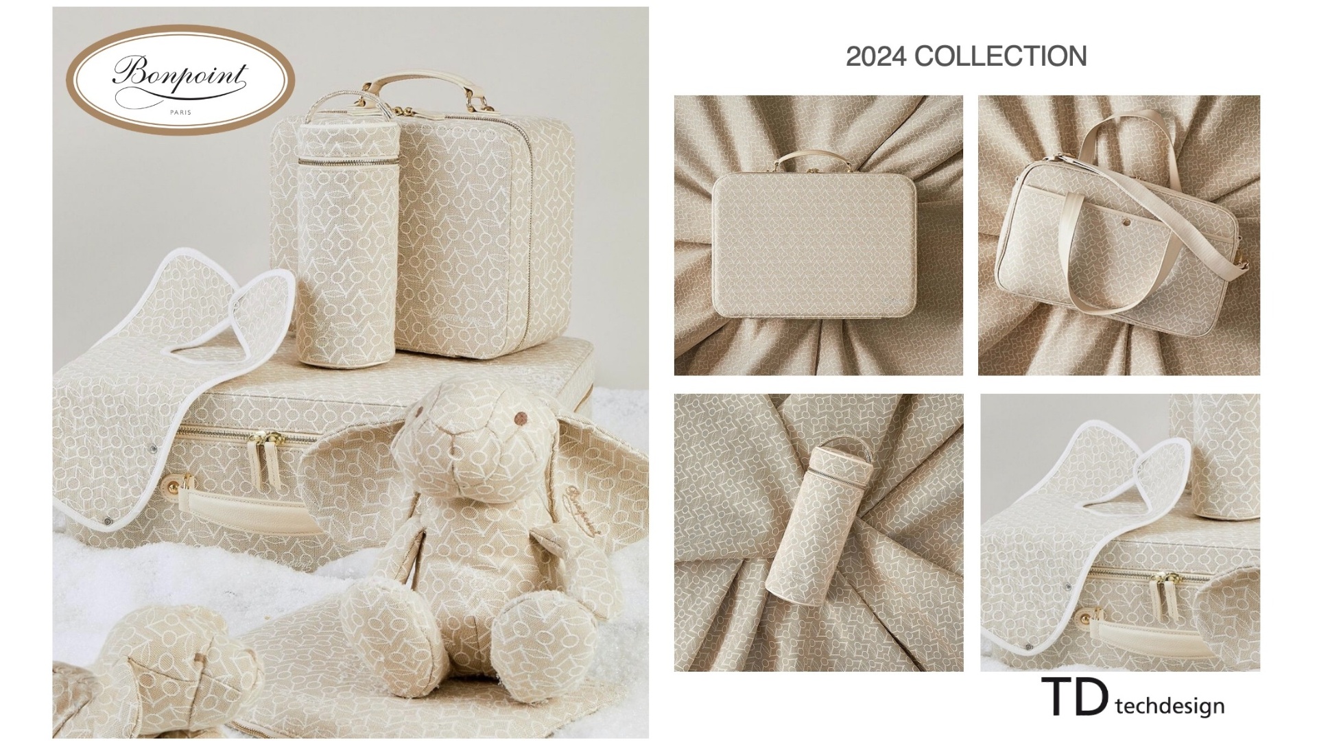 BONPOINT Jacquard fabric for 2024 collection luggages and items. – Paris Packaging Week