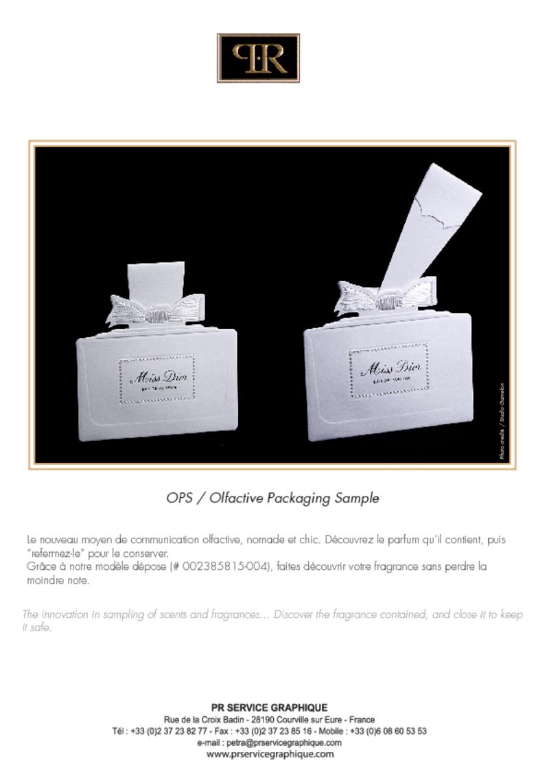 OPS (olfactory packaging Sample) – Paris Packaging Week