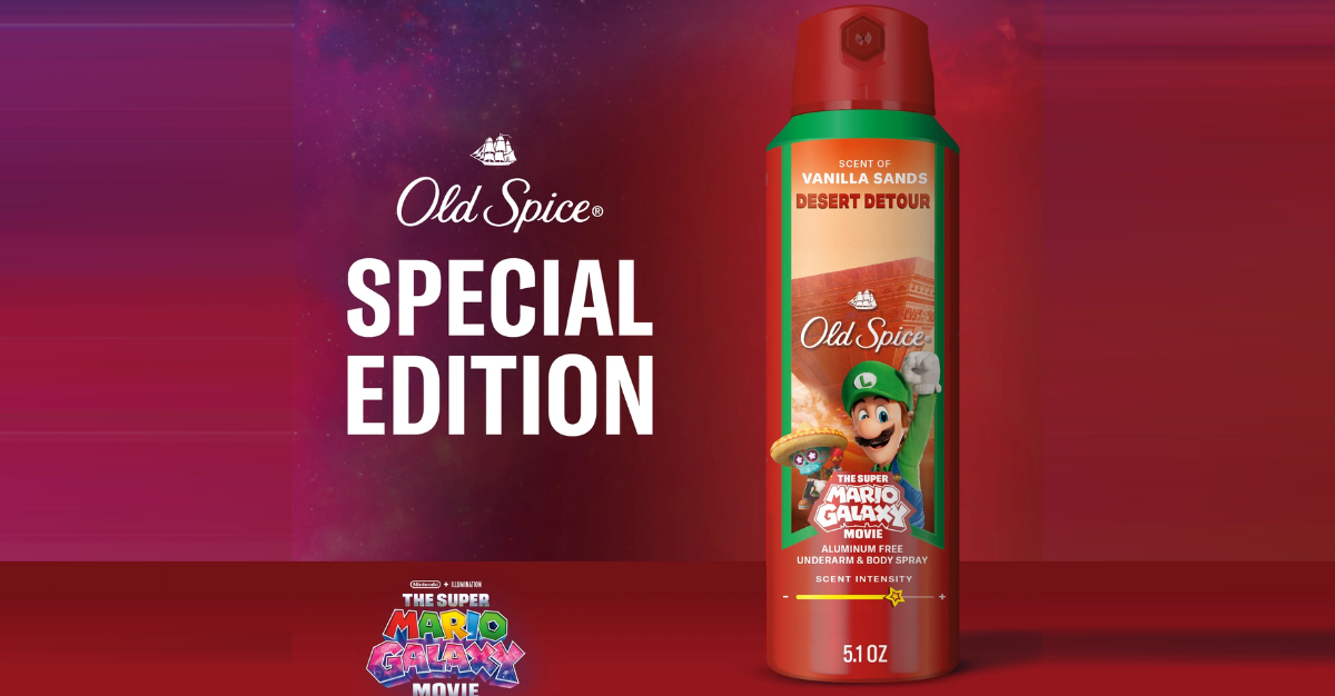 Paris Packaging Week | Old Spice launches Super Mario Galaxy Movie ...