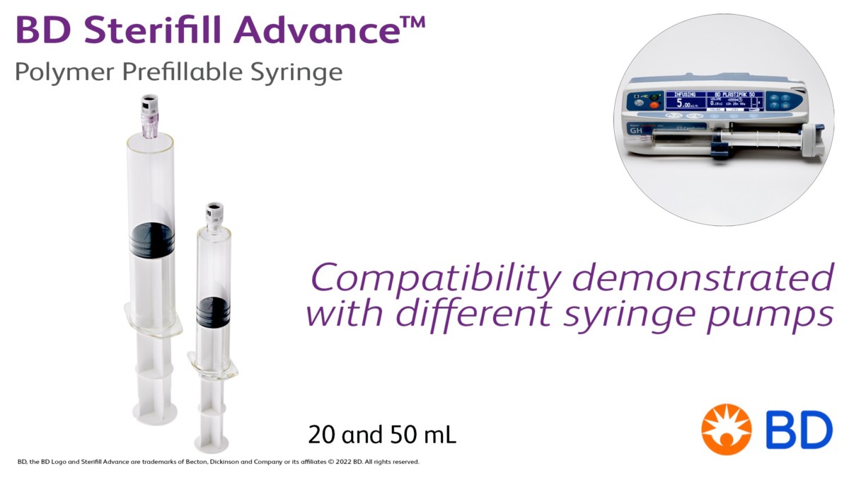 BD Sterifill Advance™ 20 & 50 mL Polymer Prefillable Syringes – Connect ...