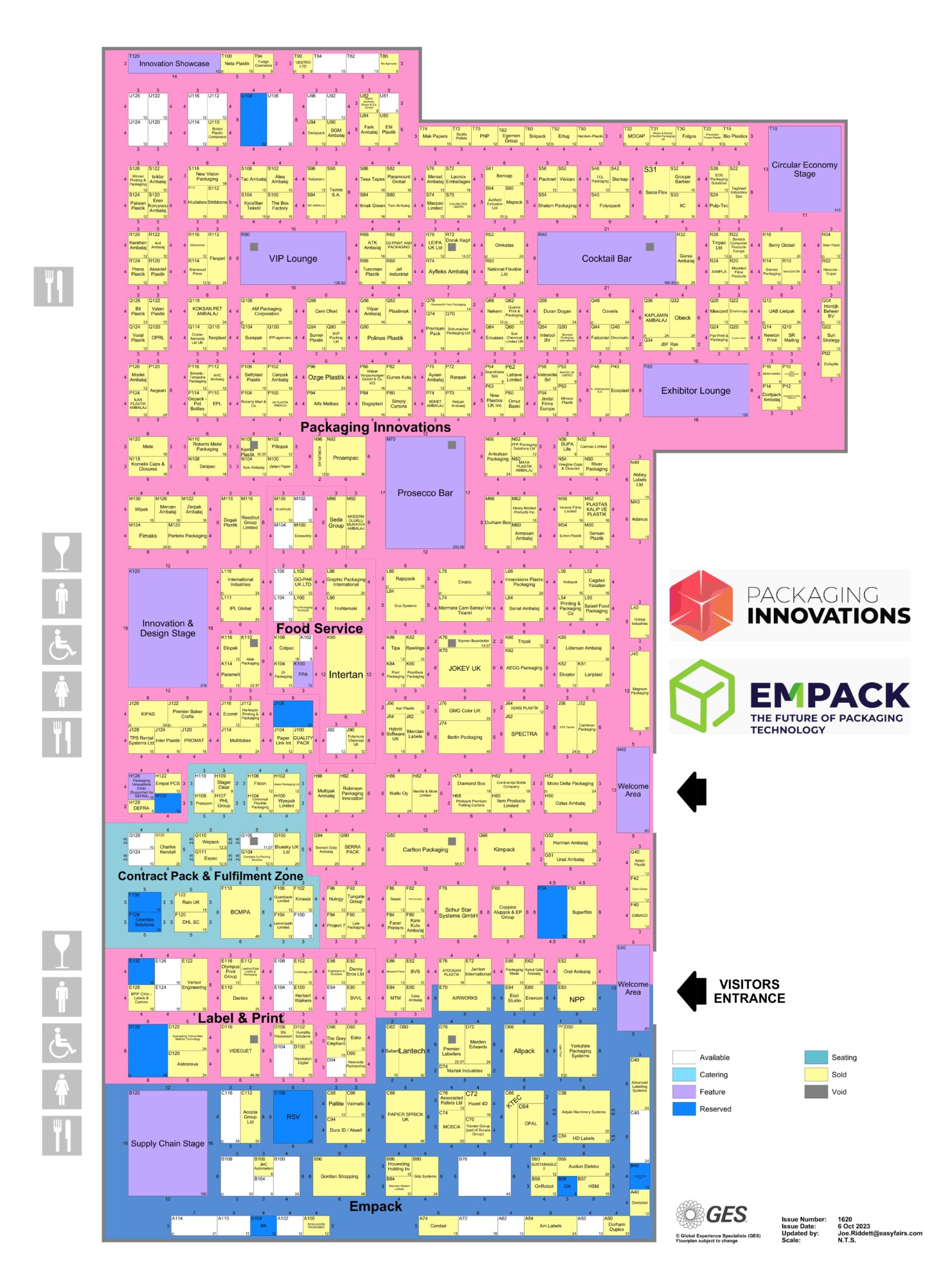 Packaging Innovation & Empack floorplan – Packaging Innovations & Empack NEC