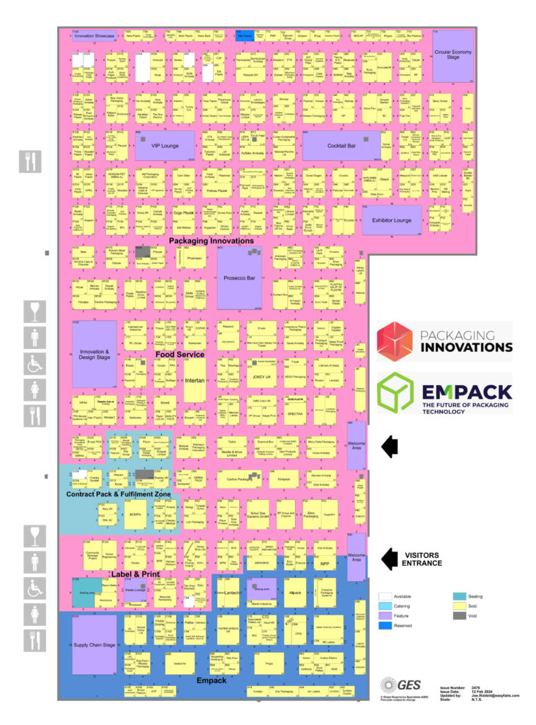 Packaging Innovation & Empack floorplan