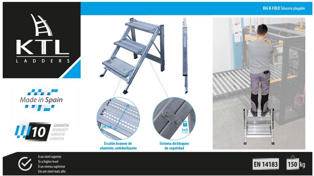 KTL-Ladders introduces its new folding stool BIG K-FOLD - Advanced ...