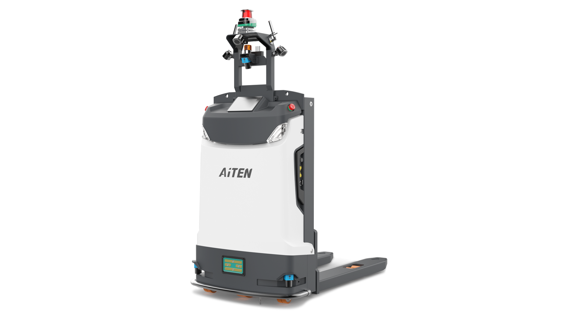 Compact Automated Guided Forklift for Narrow-Aisle Stacking AM15 ...