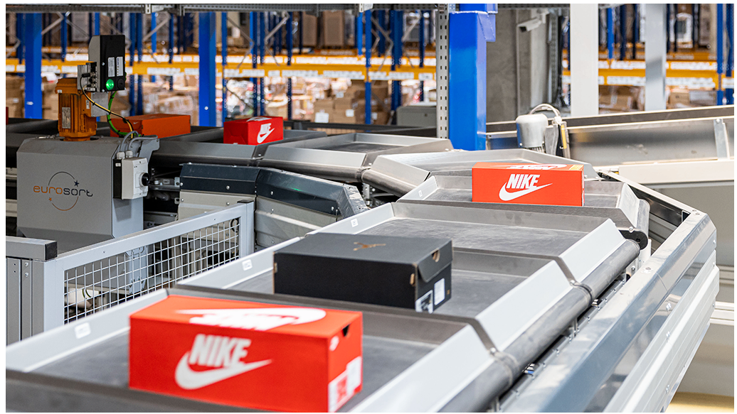 Cross Tray Sorter – Logistics & Automation Madrid