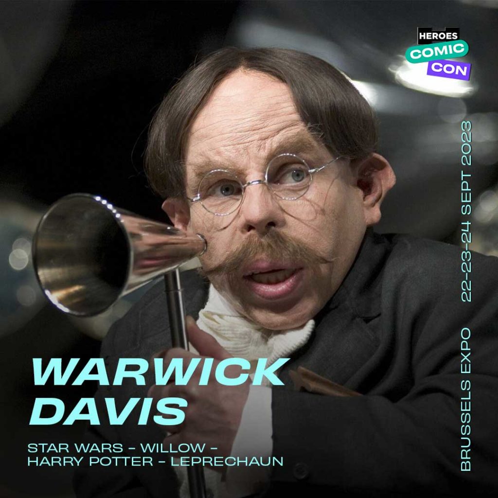 Warwick Davis (Star Wars / Harry Potter) komt naar Heroes Comic Con ...