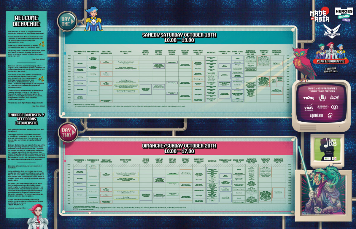 Plan & Programme – Heroes Comic Con Belgium