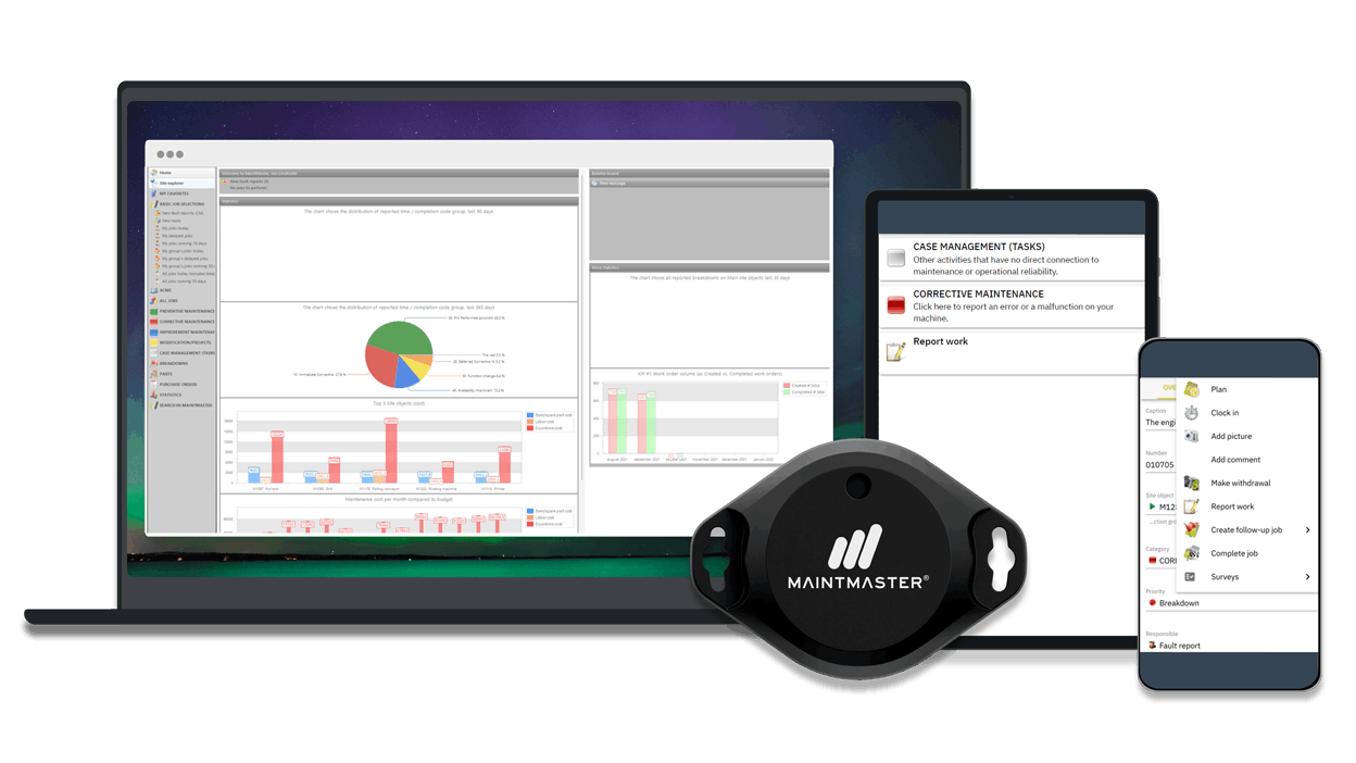 MaintMaster Maintenace Software (CMMS) – Maintenance Schweiz
