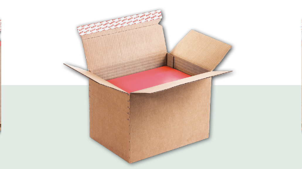 Boxes with variable height and self-adhesive closure ELCO Varibox ...